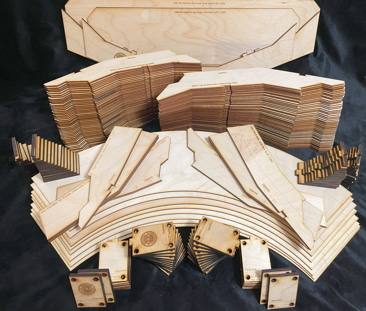 KitHelix™ N scale, 1 track, 14.0"/3.00%, 7 turns – Precision Model Railroad